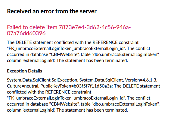 Members who are linked to an external login can't be deleted · Issue #13049 · umbraco/Umbraco ...