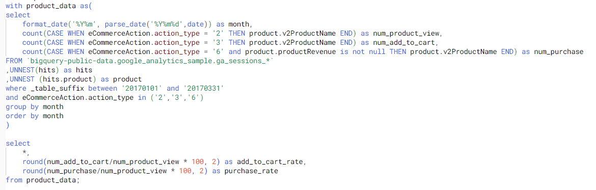 GitHub - heilongtian/Explore-Ecommerce-Dataset: Applied SQL in Google BigQuery to write and ...
