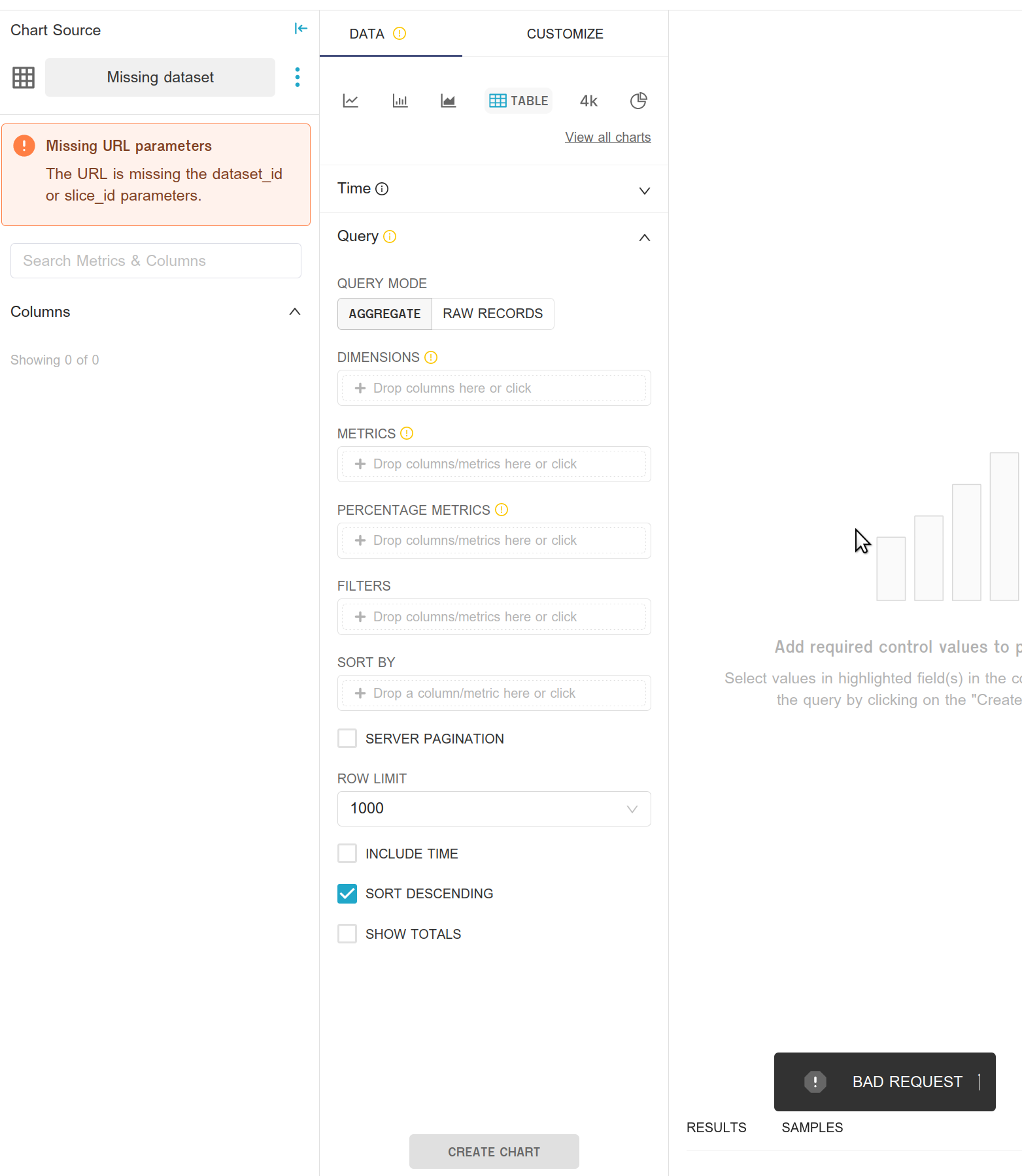 Missing Url Param When Trying To Load Default Datasets Inside Plugins