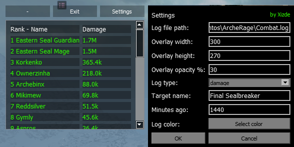 GitHub - anyoneson/archerage-damage-heal-meter-overlay: ArcheRage ...