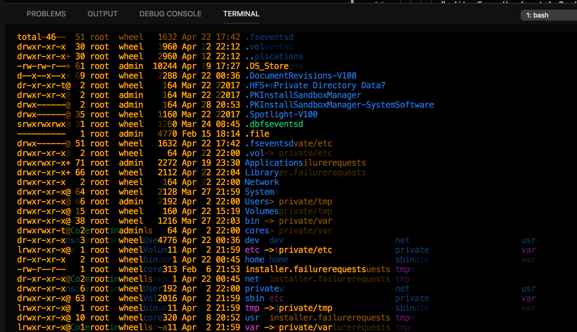 macOS - integrated terminal - rendering issues specifying just terminal ...