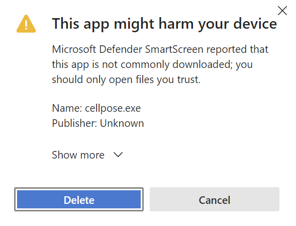 Windows executable download link broken? · Issue #229 · MouseLand/cellpose · GitHub