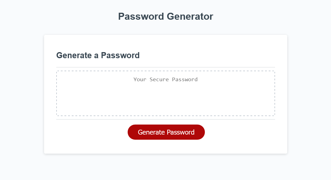GitHub - MichaelaRB/password-generator: Applying what we've learned ...
