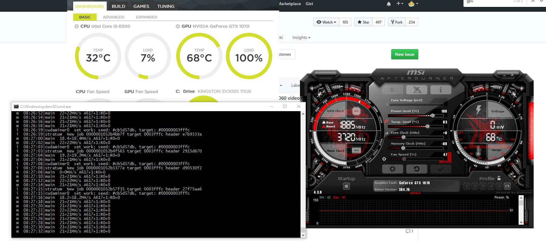 GPU 100% load · Issue #1187 · nicehash/NiceHashMiner-Archived · GitHub