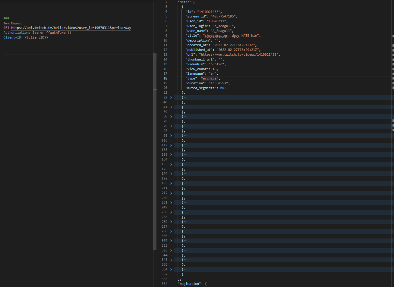 Get videos endpoint params · Issue #435 · twitchdev/issues · GitHub