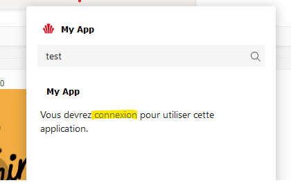 Mistake in the message in french asking the user to log in in a ...