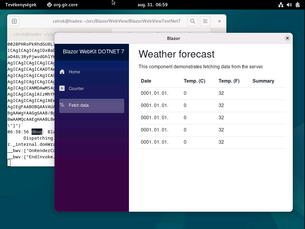Exception on fedora 38 / Thoughts on Gir.Core · Issue #2 · JinShil/BlazorWebView · GitHub