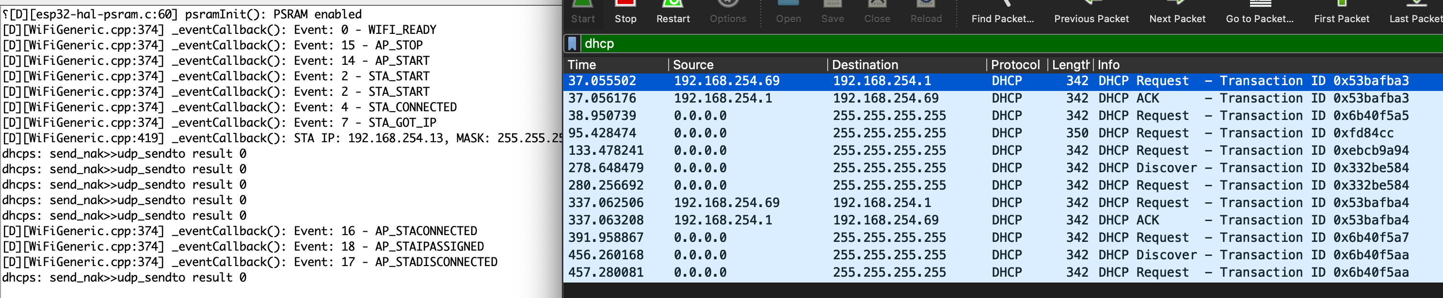 Wifi STA+SoftAP have DHCP Server listening and answering to STA interface · Issue #4918 ...
