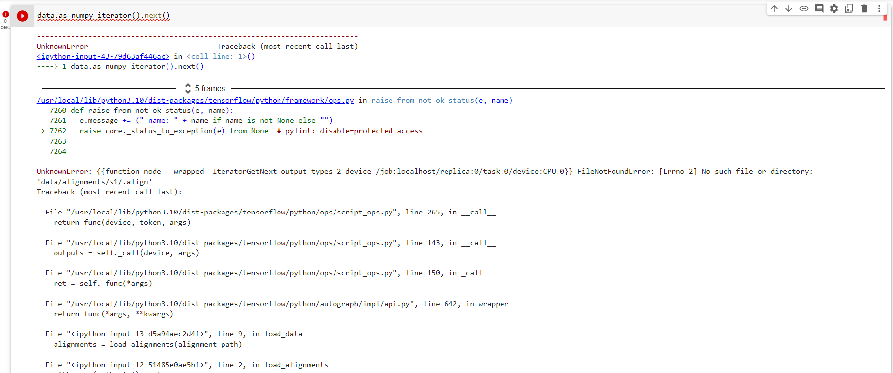 FileNotFoundError: [Errno 2] No such file or directory: 'data/alignments/s1/.align' · Issue #4 ...