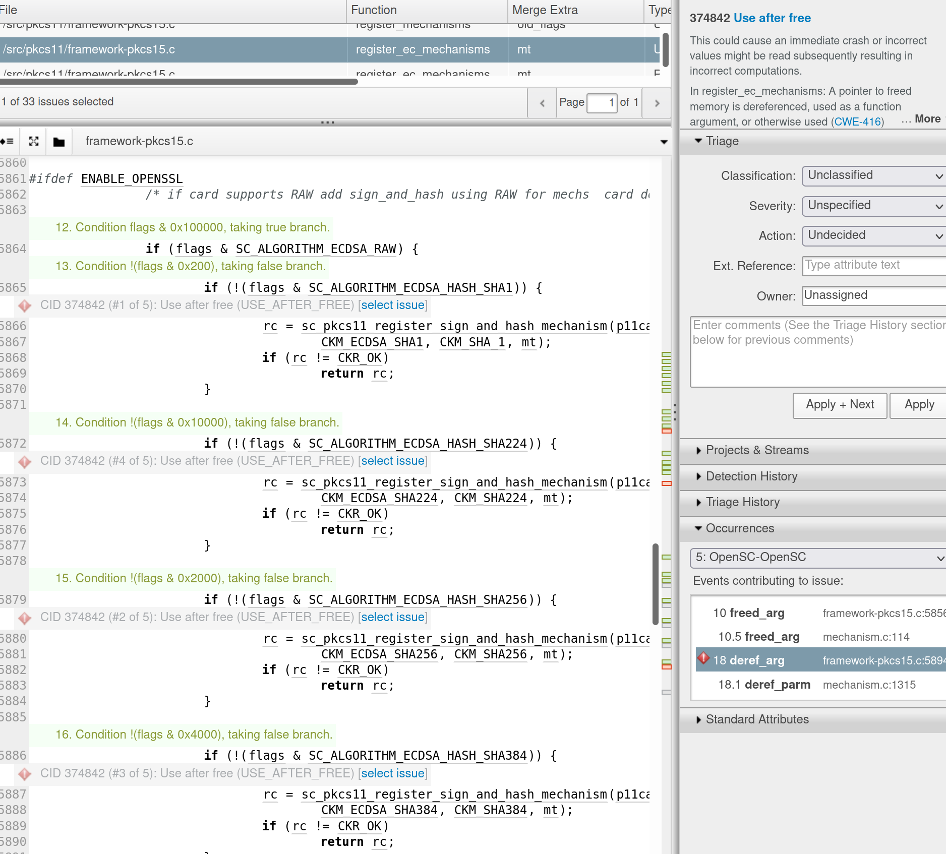 Memory management inside sc_pkcs11_register_mechanism · Issue #2508 · OpenSC/OpenSC · GitHub