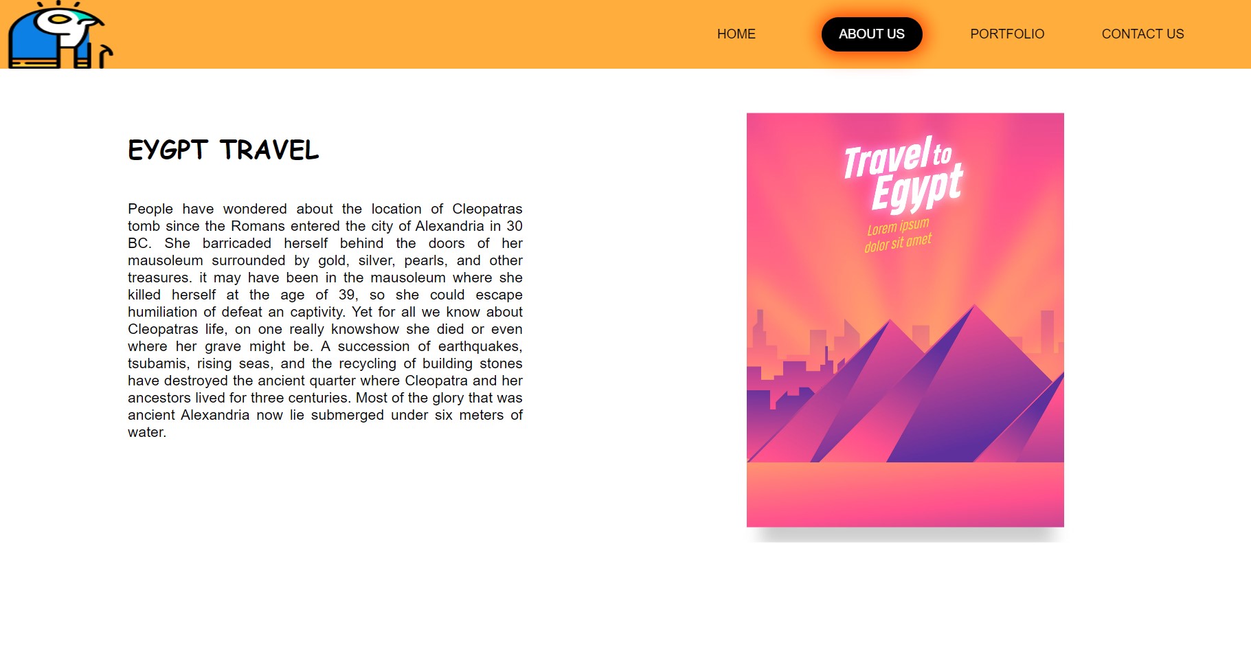 GitHub - Melika-haqshenas-web/Travel-to-EGYPT: 😲Through this site, you can have a dream trip to ...