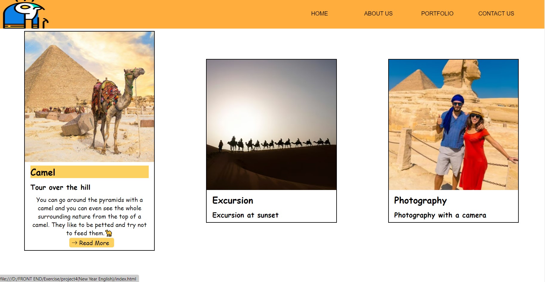 GitHub - Melika-haqshenas-web/Travel-to-EGYPT: 😲Through this site, you can have a dream trip to ...