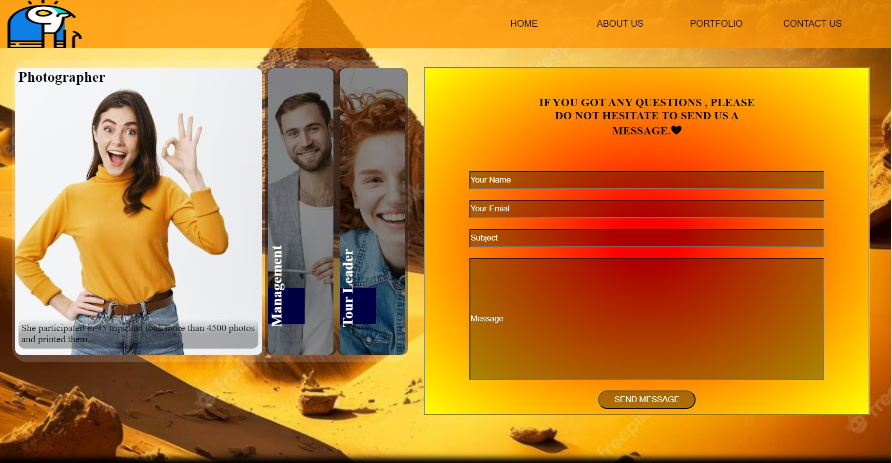 GitHub - Melika-haqshenas-web/Travel-to-EGYPT: 😲Through this site, you can have a dream trip to ...