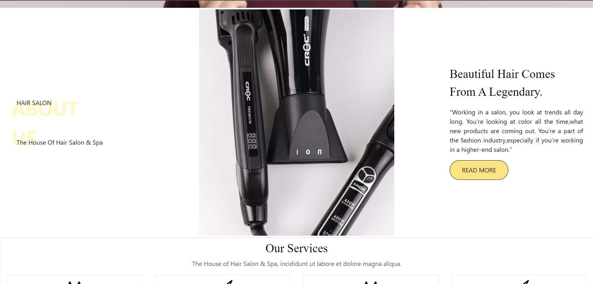 GitHub - Melika-haqshenas-web/Hair-Salon: 💇‍♀With a great website, you can introduce yourself to ...