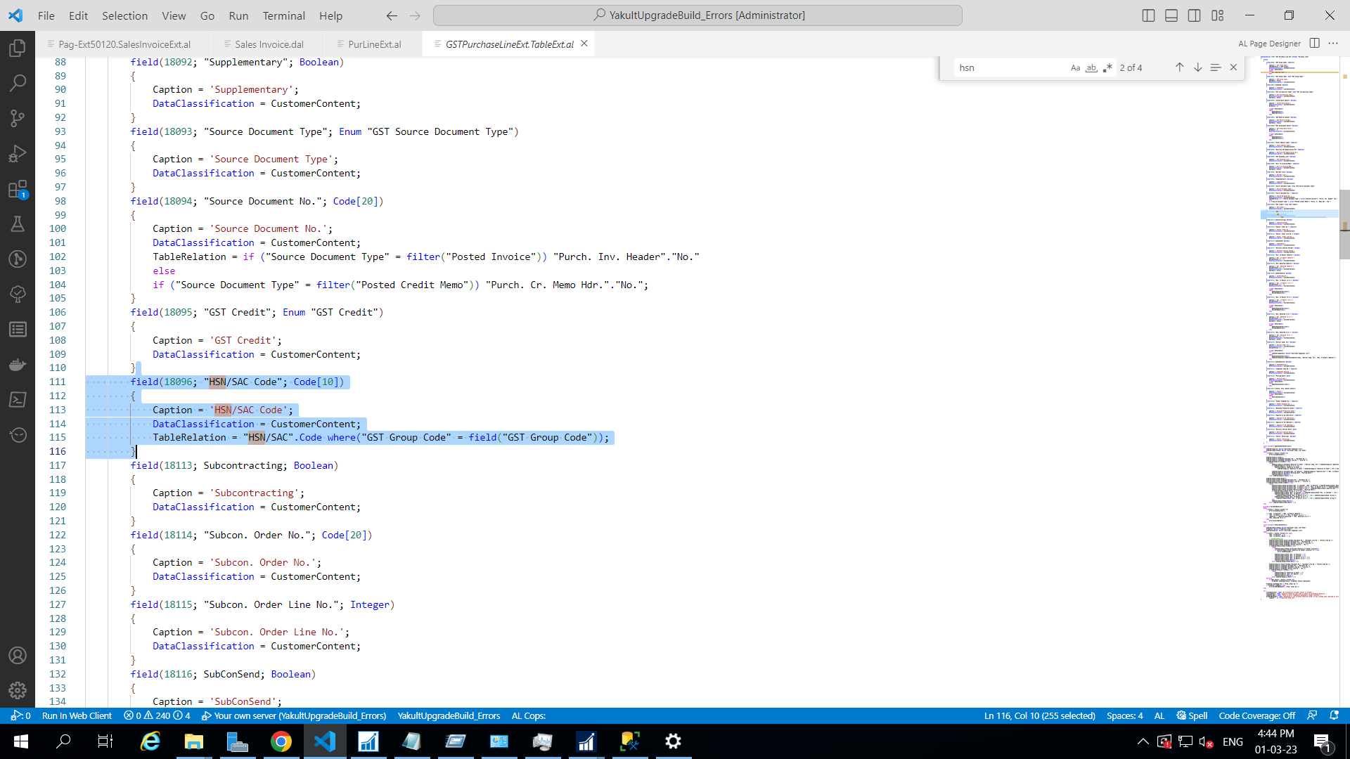 GST Group code field length in HSN/SAC table is code[10]. · Issue #22555 · microsoft ...