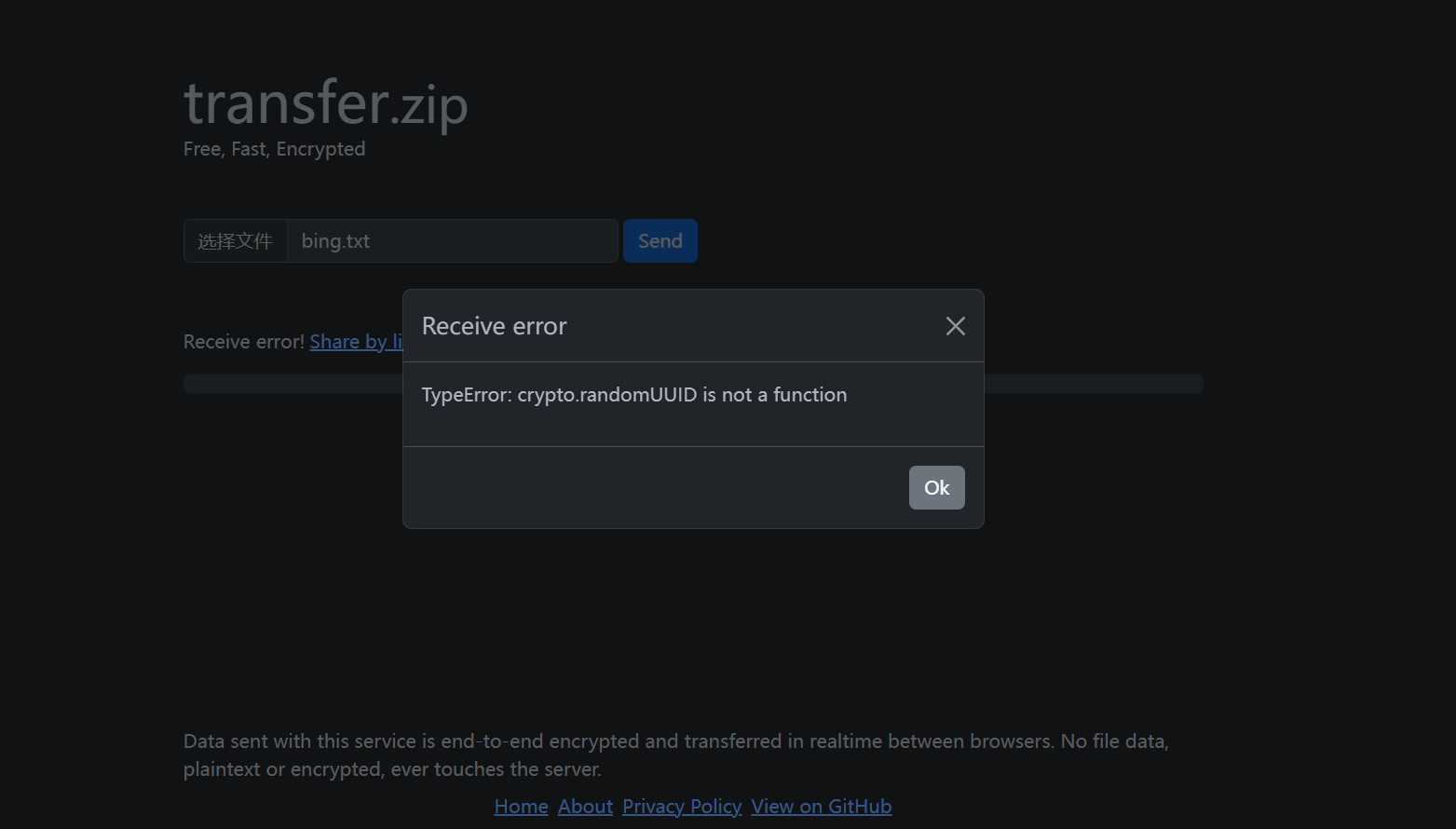 error while uploading file · Issue #10 · robinkarlberg/transfer.zip-web · GitHub