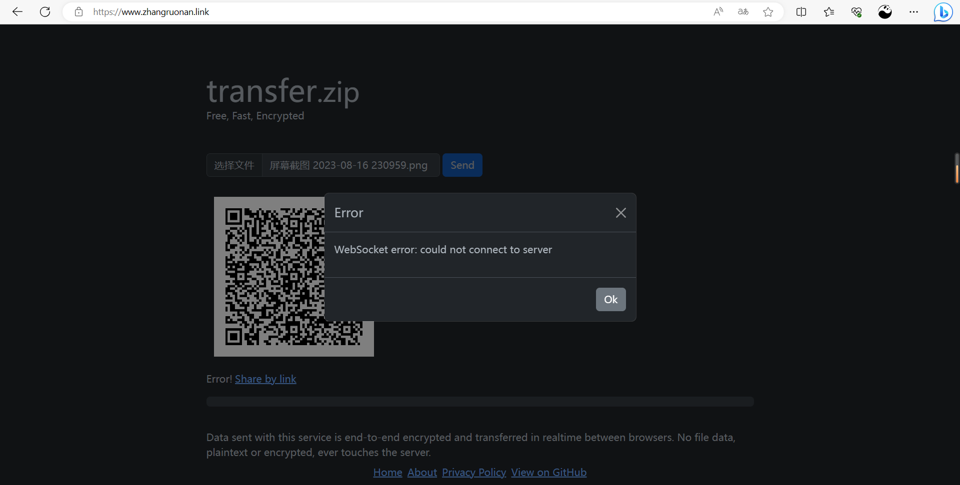 error while uploading file · Issue #10 · robinkarlberg/transfer.zip-web · GitHub