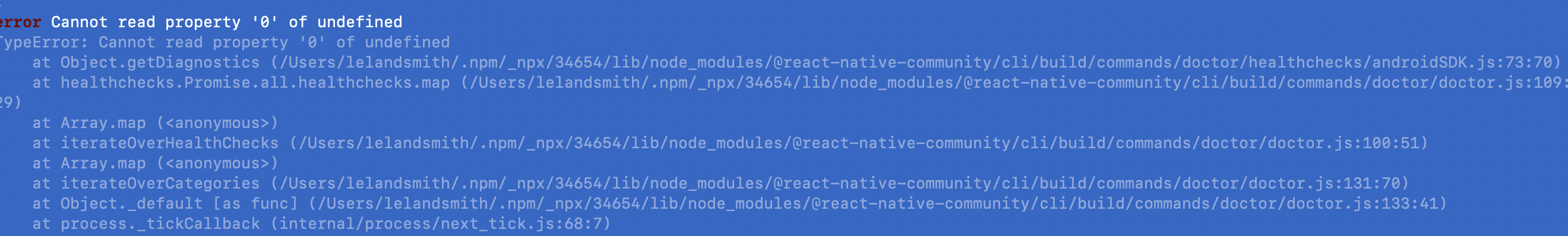 Doctor command · Issue #694 · react-native-community/cli · GitHub
