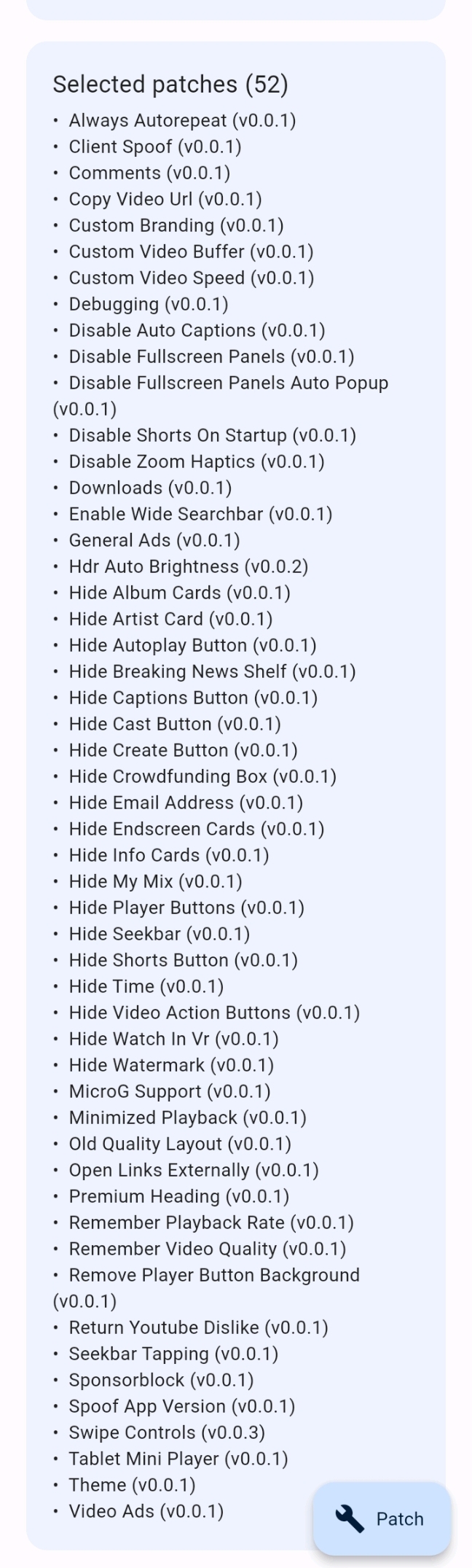 Youtube patch abortion · Issue #727 · ReVanced/revanced-manager · GitHub