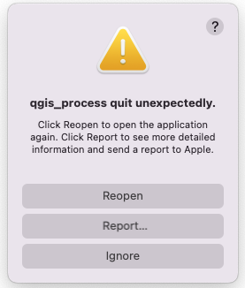 System command 'qgis_process' failed on mac-os, qgis LTR (problems with plugins Valhalla ...
