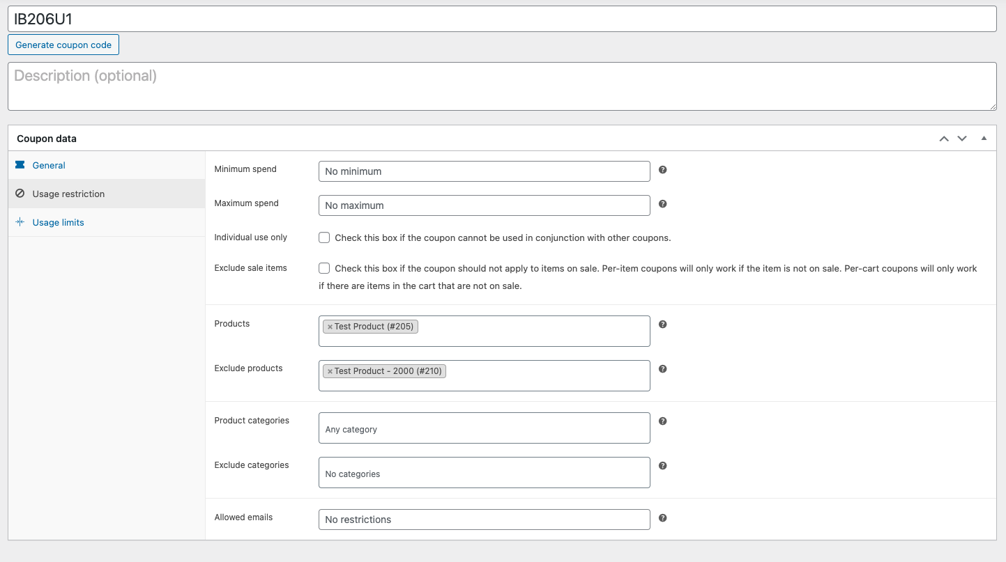 Unable To Remove The Product From Coupon Usage Restrictions · Issue 34816 · Woocommerce