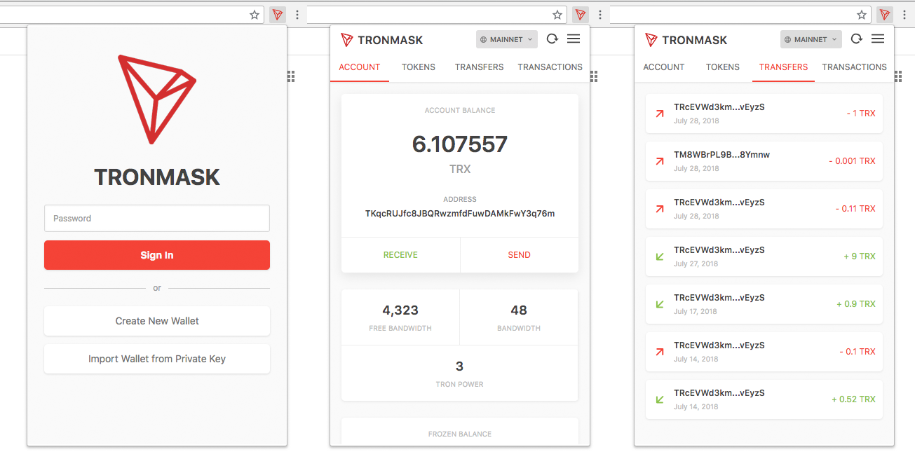GitHub - itoonx/tronmask: Tron Browser Extension Wallet