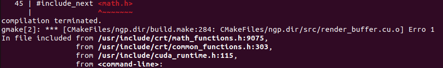 Math.h: No such file or directory · Issue #1265 · NVlabs/instant-ngp · GitHub
