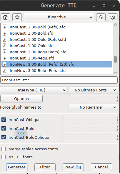 Inability to Add Bold-Italic Styles to TTCs · Issue #5224 · fontforge ...