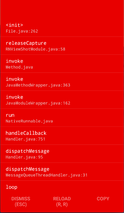 Android Crash After Taking A Shot · Issue 118 · Grereact Native View Shot · Github