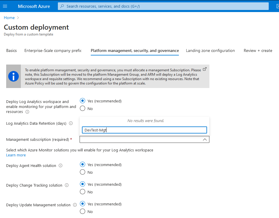 Bug Report · Issue 424 · Azureenterprise Scale · Github