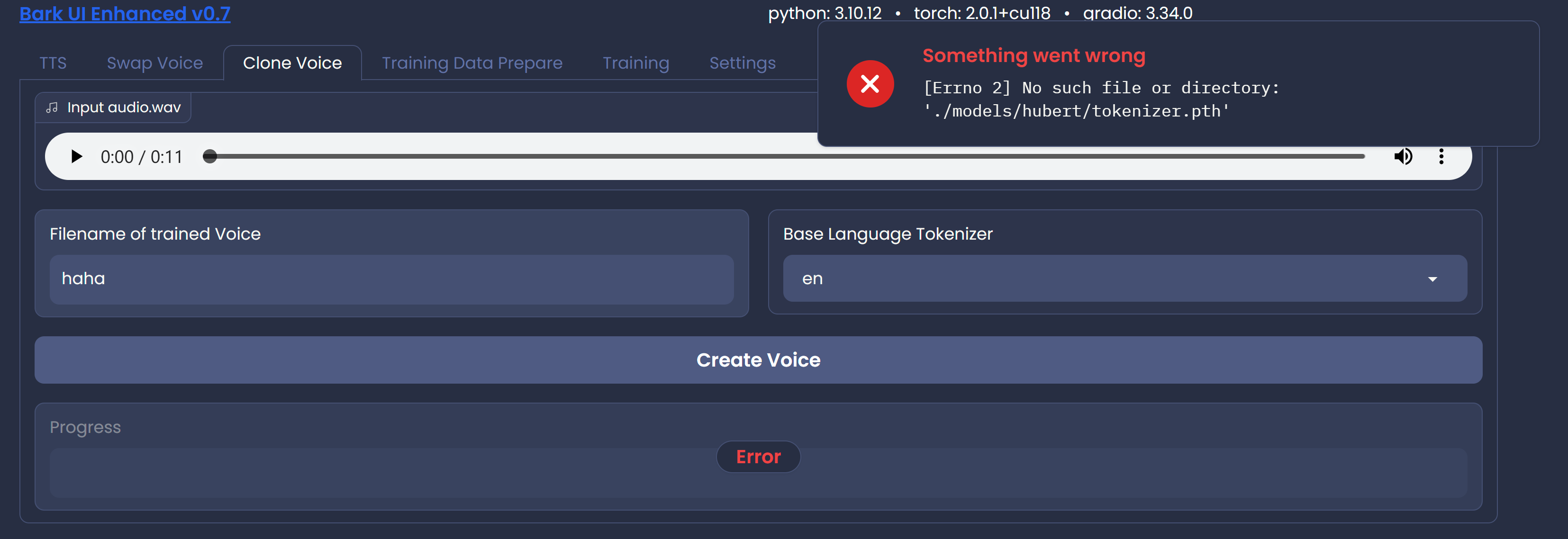 How to train the voice · Issue #30 · C0untFloyd/bark-gui · GitHub