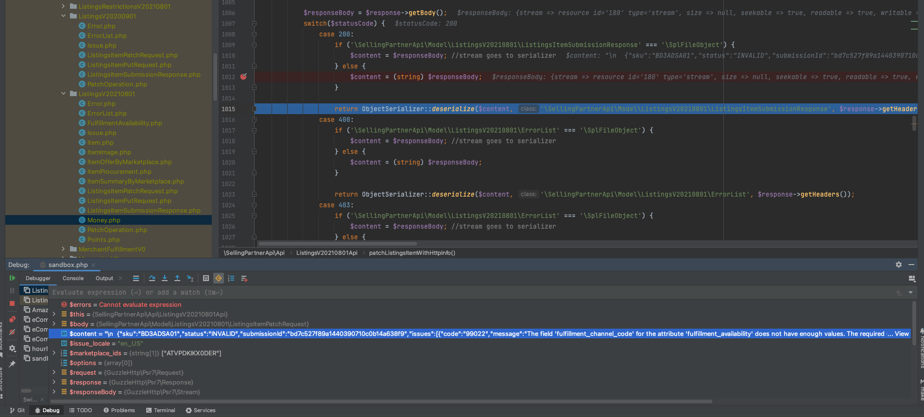 patchListingsItem · Issue #493 · jlevers/selling-partner-api · GitHub