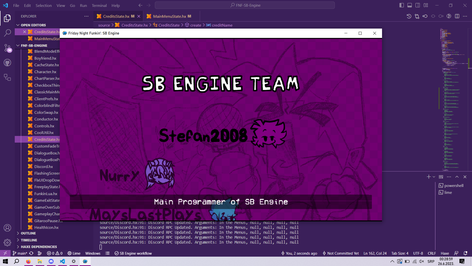 Credits background always white · Issue #12428 · ShadowMario/FNF-PsychEngine · GitHub