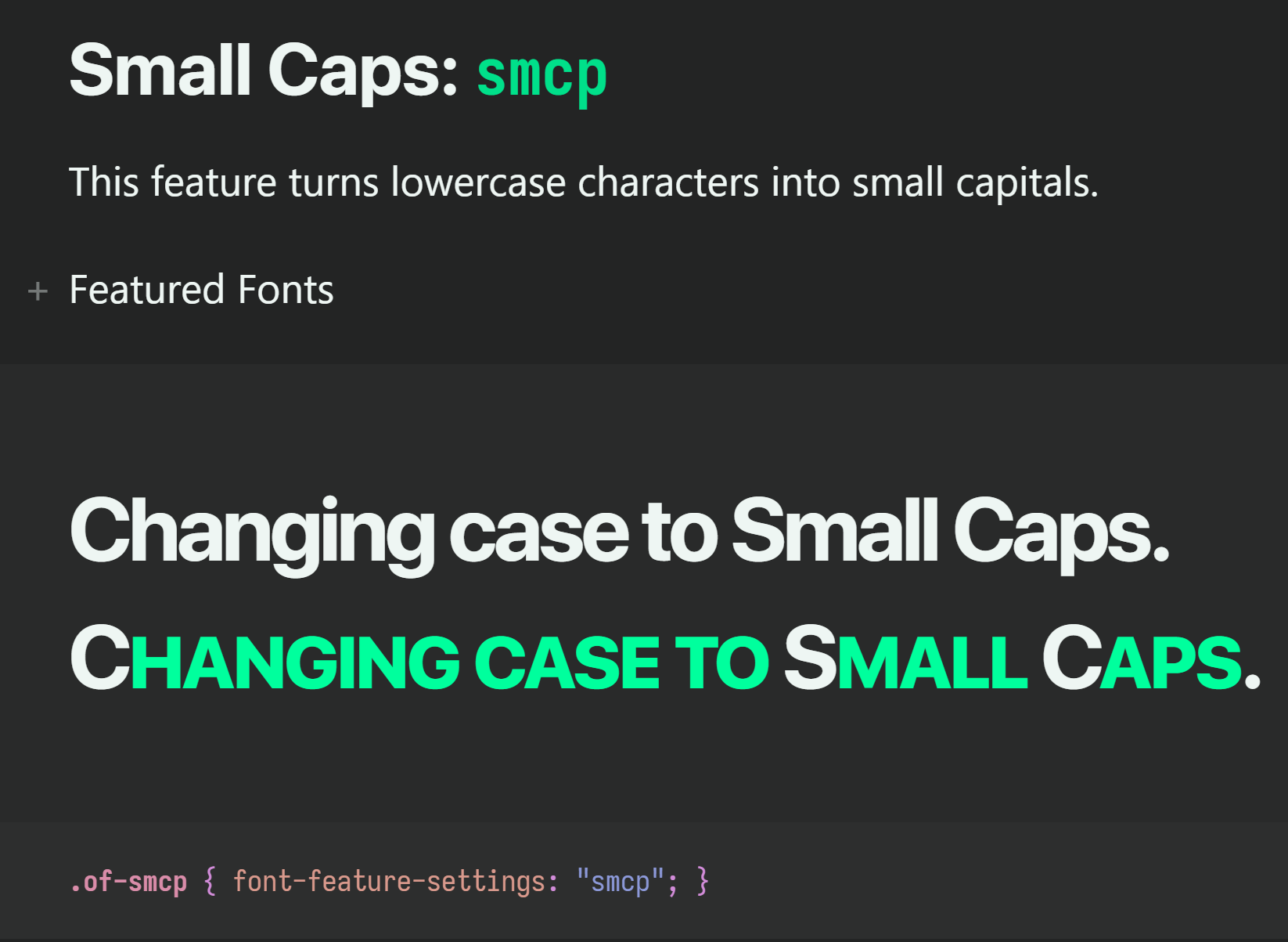 Add support for Small Caps (smcp) feature in Iosevka · Issue #1815 · be5invis/Iosevka · GitHub