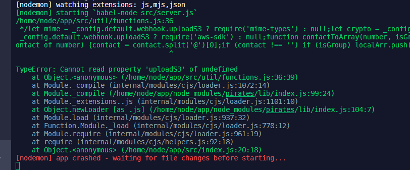 App Crashed - config.json error · Issue #664 · wppconnect-team/wppconnect-server · GitHub