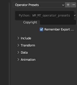 Export Window: Minor visual bug - preset selection · Issue #1924 · KhronosGroup/glTF-Blender-IO ...