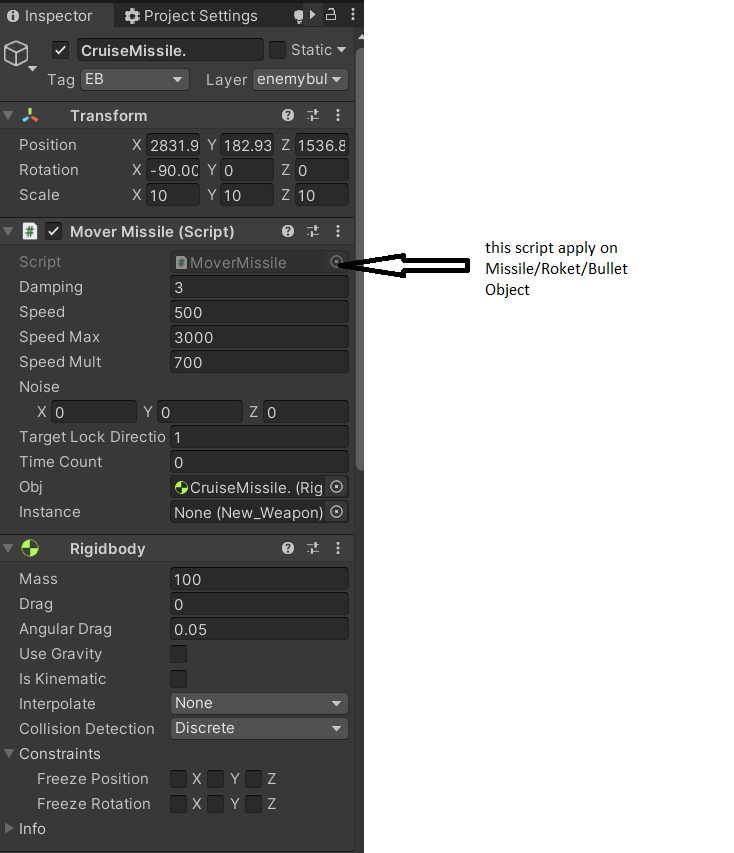 GitHub - Wajid101/Cruise-Missile-Rokect-system-Unity: Its Cruise Missile scripts in which the ...