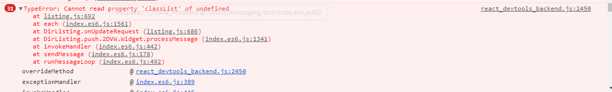 FileDialog.GetExistingDirectory logs error "Cannot read property 'classList' of undefined ...