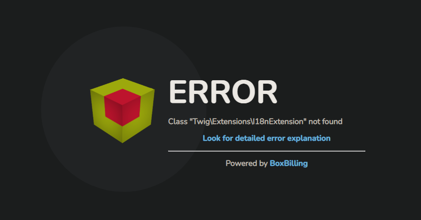 [Bug] Fresh install returns Twig error · Issue #1417 · boxbilling/boxbilling · GitHub