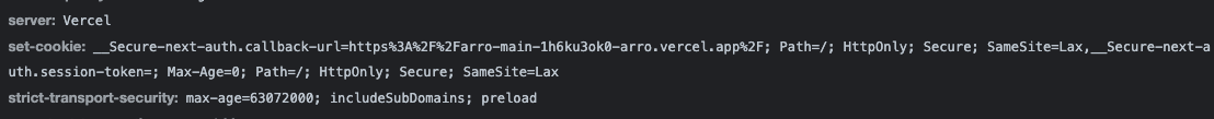 auth/core - In Vercel environment a single set-cookie with two cookies · nextauthjs next-auth ...