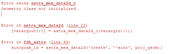 Geometry Class Not Initialized · Issue 367 · Astra Toolbox Astra Toolbox · Github