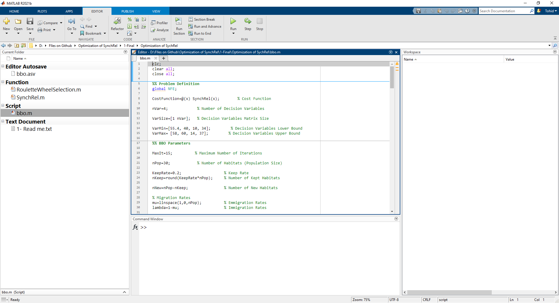 Github Toohidsharifioptimal Design Of Synchronous Reluctance Motor Optimal Design Of A