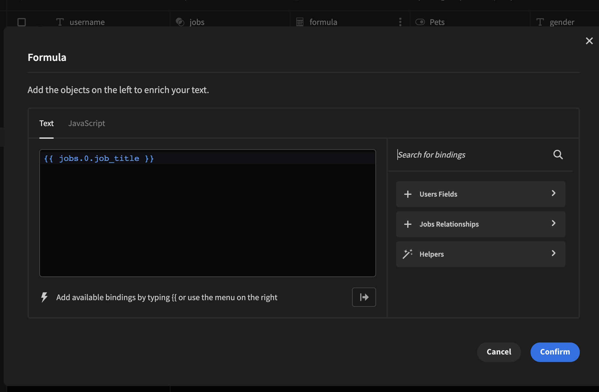 [BUDI-7593] Postgres datasource formulas doesn't allow for relationship fields to be used in ...