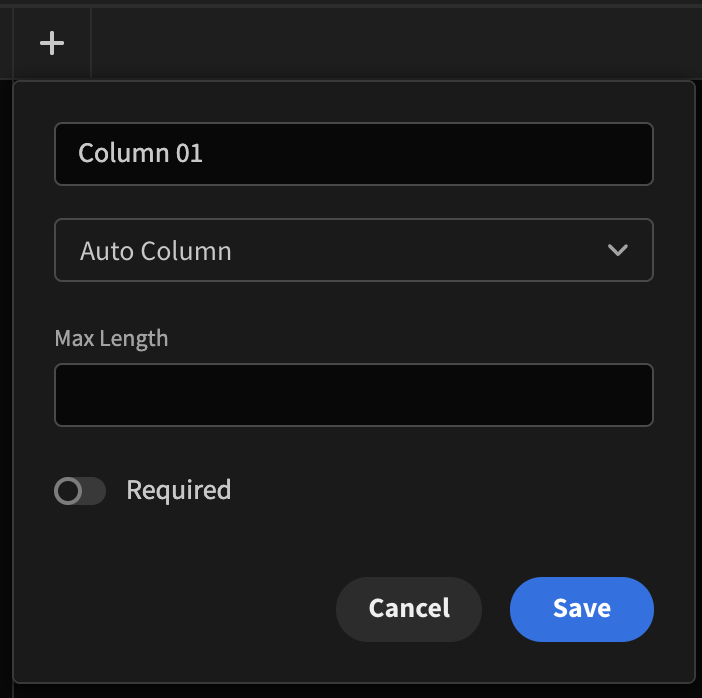 Budi 7627 Auto Column After Selecting No Longer Pops Up With Column Options · Issue 12068 