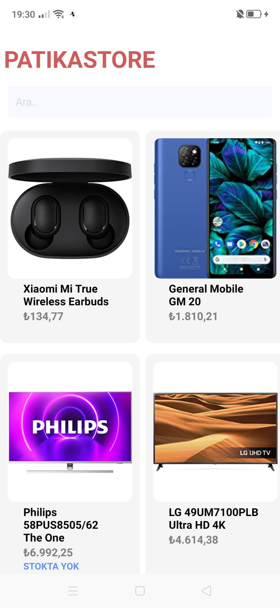 GitHub - BuseeTuran/Patikastore: React-Native-Patikastore