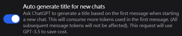 [Feature] 自動生成的對話標題的質素 · Issue #796 · ChatGPTNextWeb/NextChat · GitHub