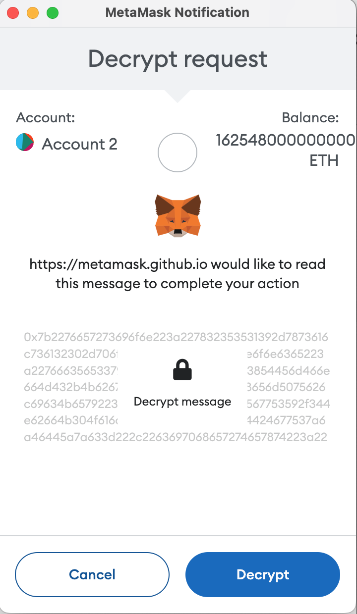 [Bug]: Incorrect balance shown in the Request encryption public key confirmation screen header ...