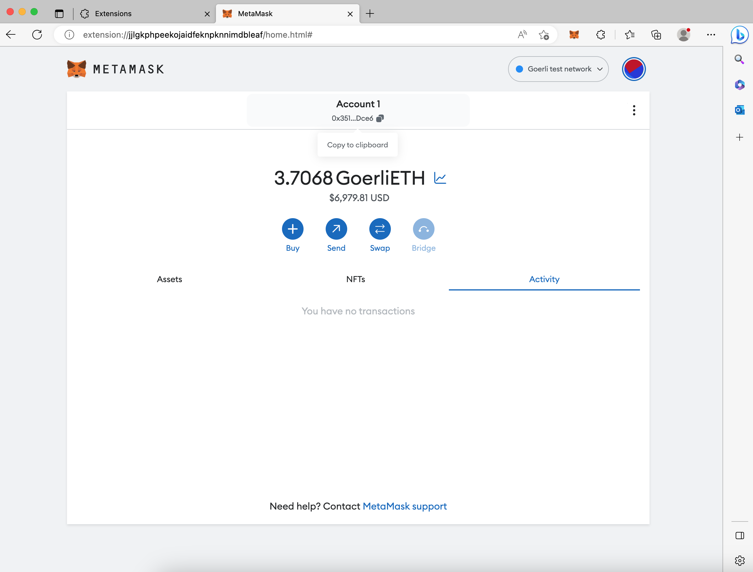 [Bug]: No incoming transaction display in Edge · Issue #18838 · MetaMask/metamask-extension · GitHub