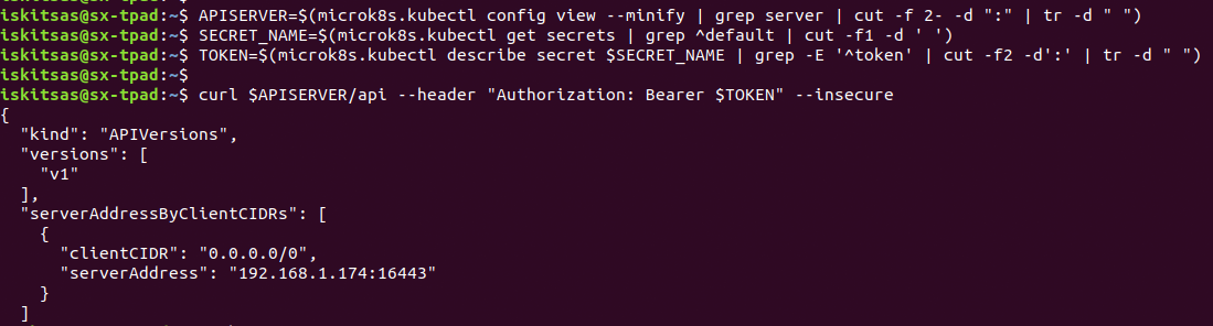 Cannot Connect To Microk8s Using Kubernetes Api Ssl 