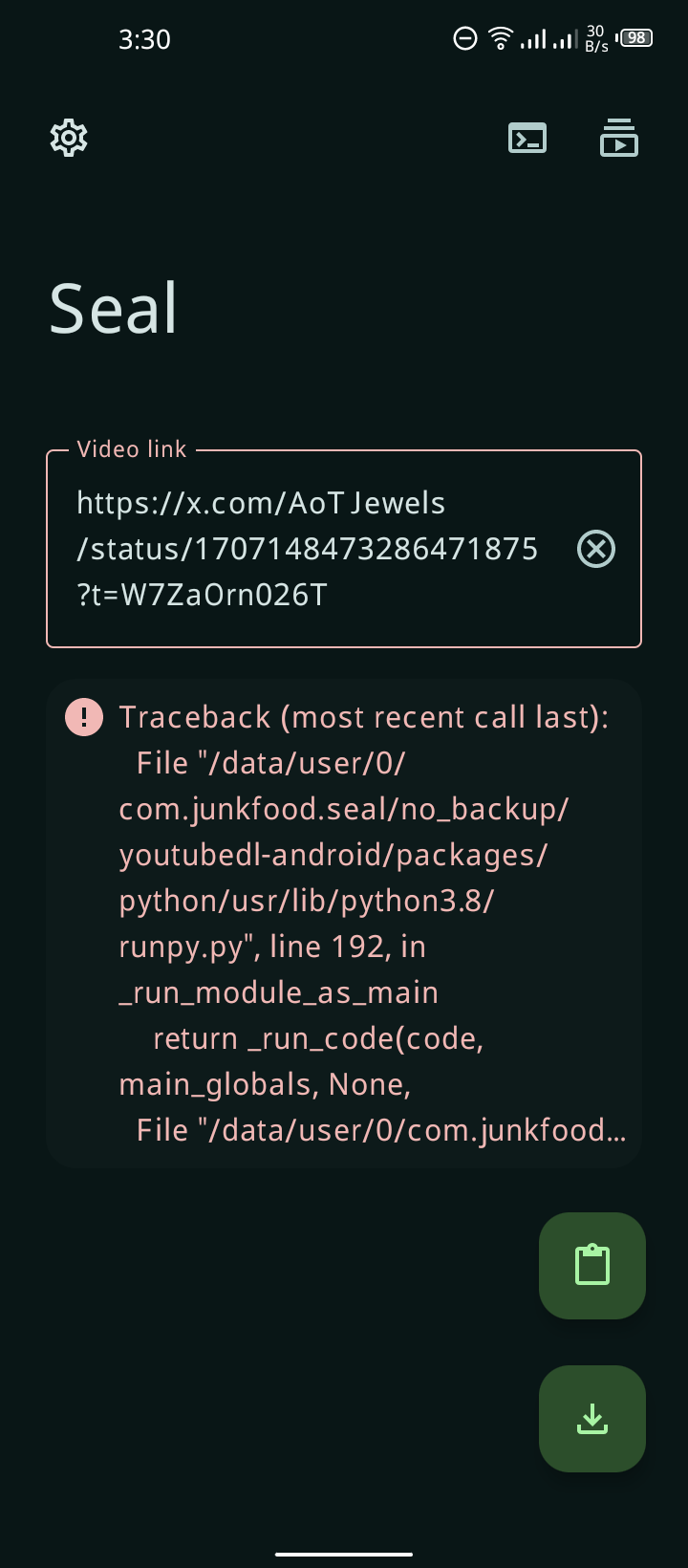 Twitter X Issue · Issue 1115 · Junkfood02seal · Github 